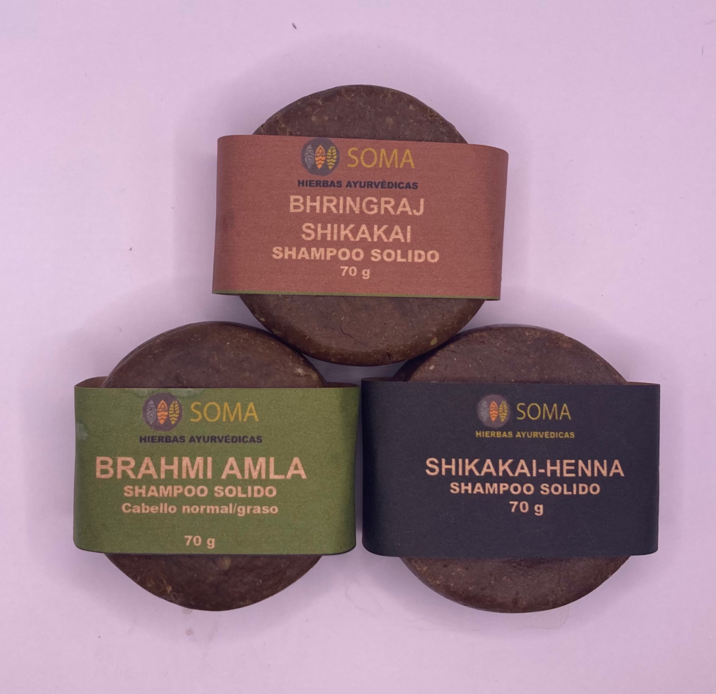 SOMA Hierbas Ayurvédicas - Shampoo sólido ayurvédico y Ayuda Profesional